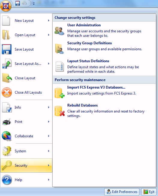 基于用户的安全设置